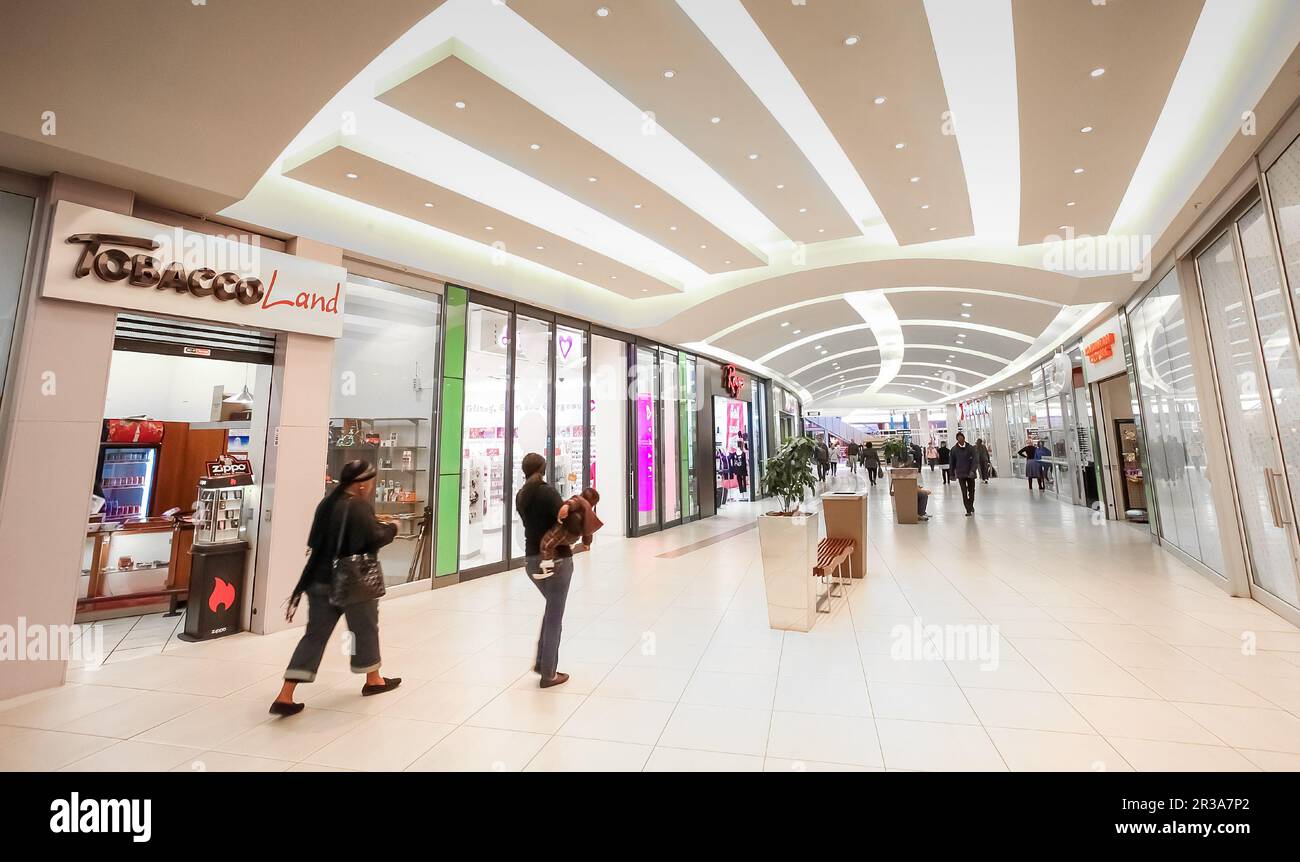 Inside Interior of Alberton City Mall in Johannesburg Stock Photo - Alamy