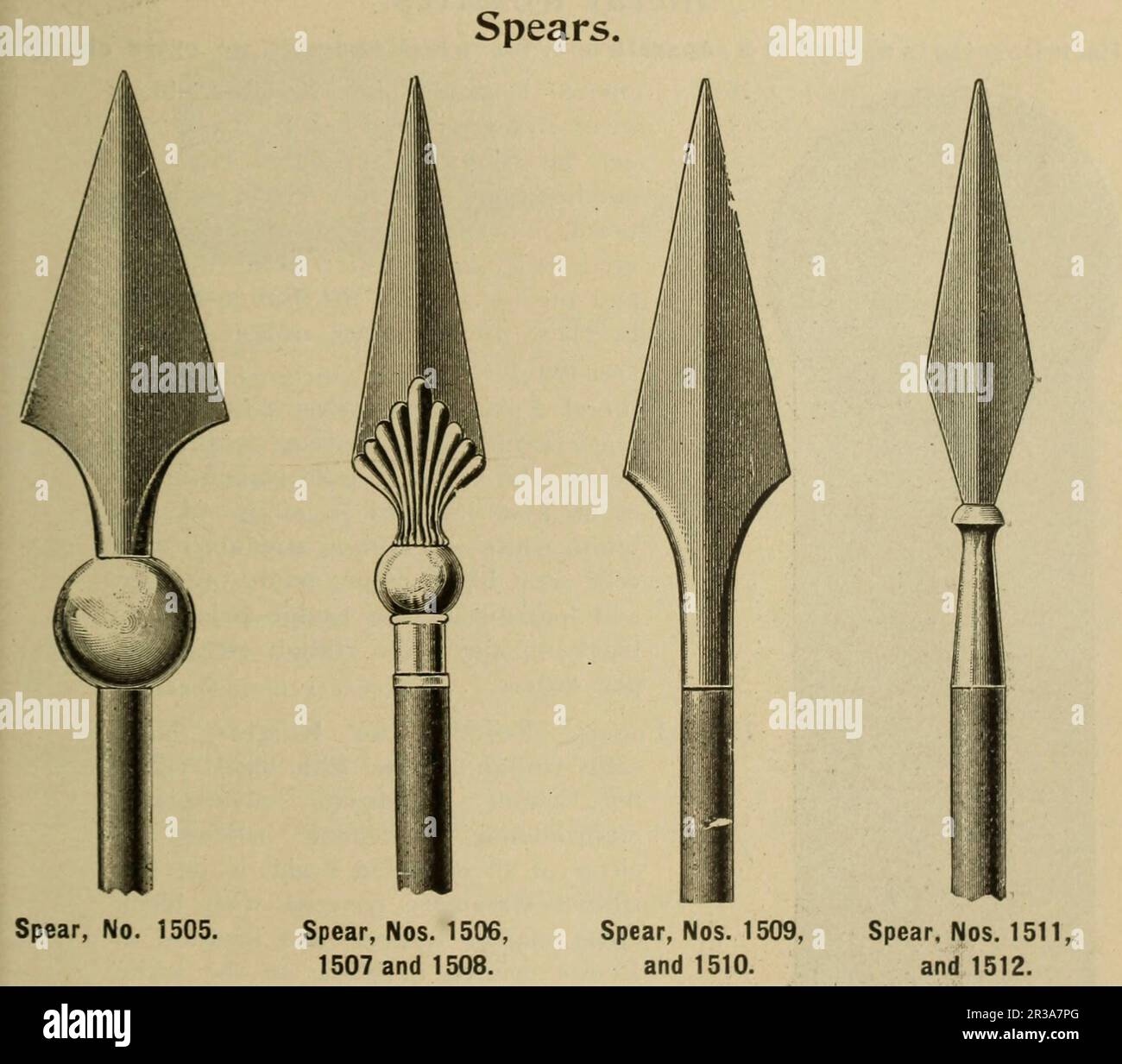 Spear heads from the catalogue ' Illustrated catalogue and price list ...