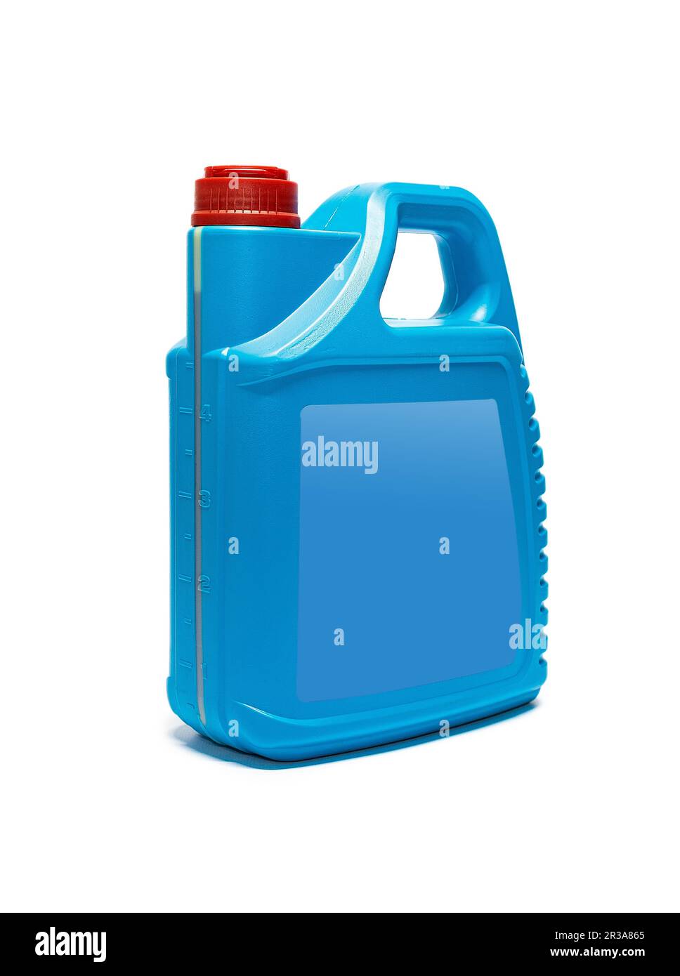 Plastic canister with compressor oil on a white background. High ...