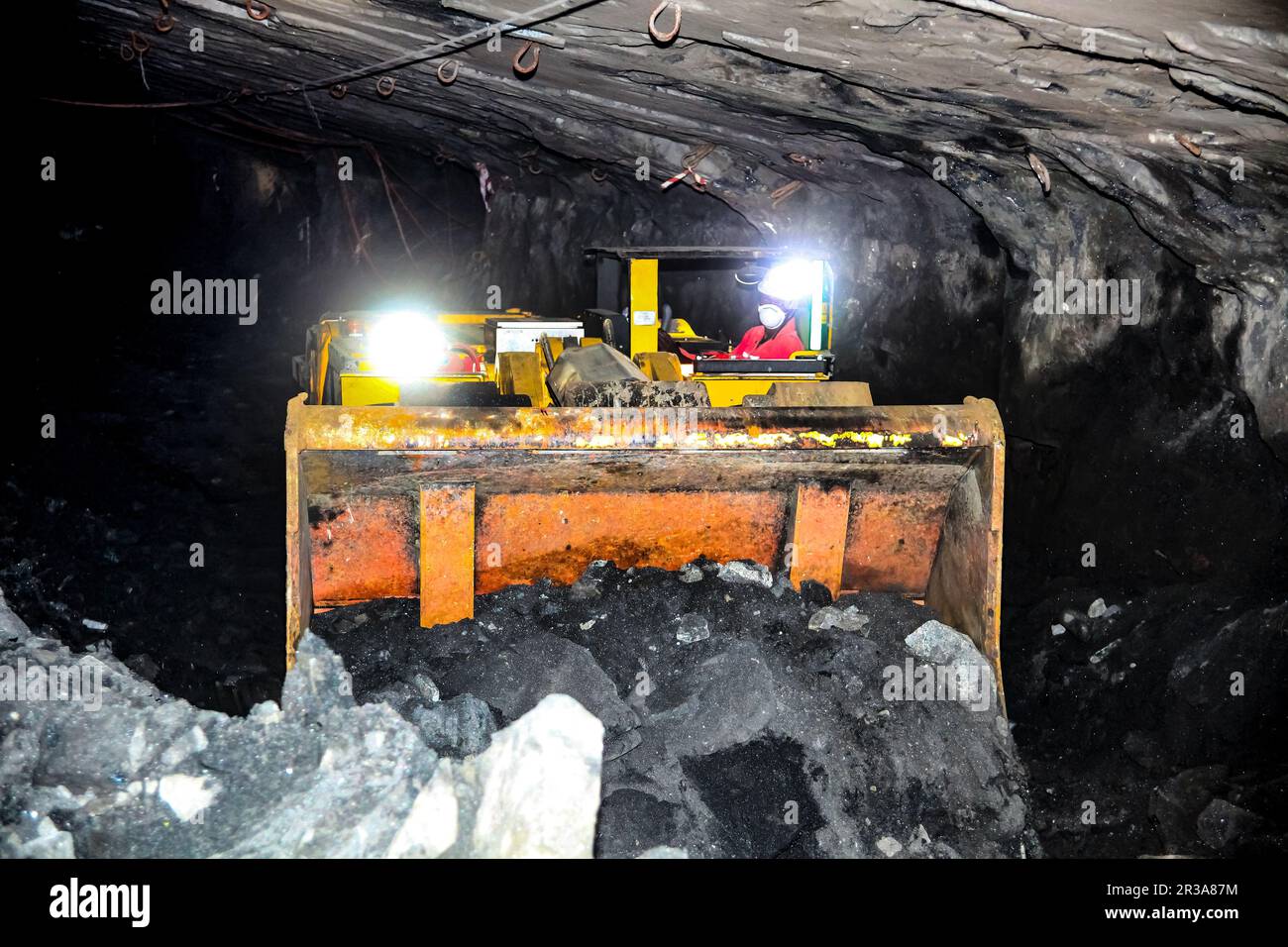 Underground mining drilling hi-res stock photography and images - Alamy