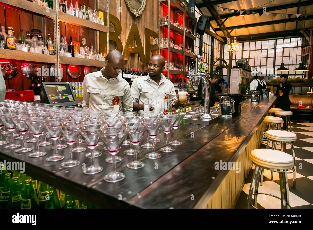 Retro bar interior hi-res stock photography and images - Alamy