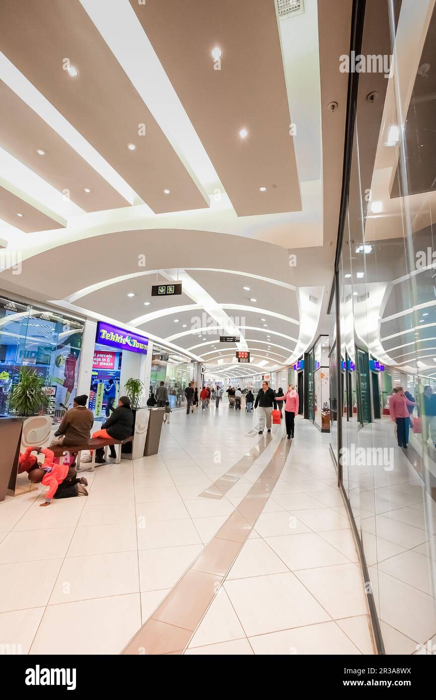 Inside Interior of Alberton City Mall in Johannesburg Stock Photo - Alamy