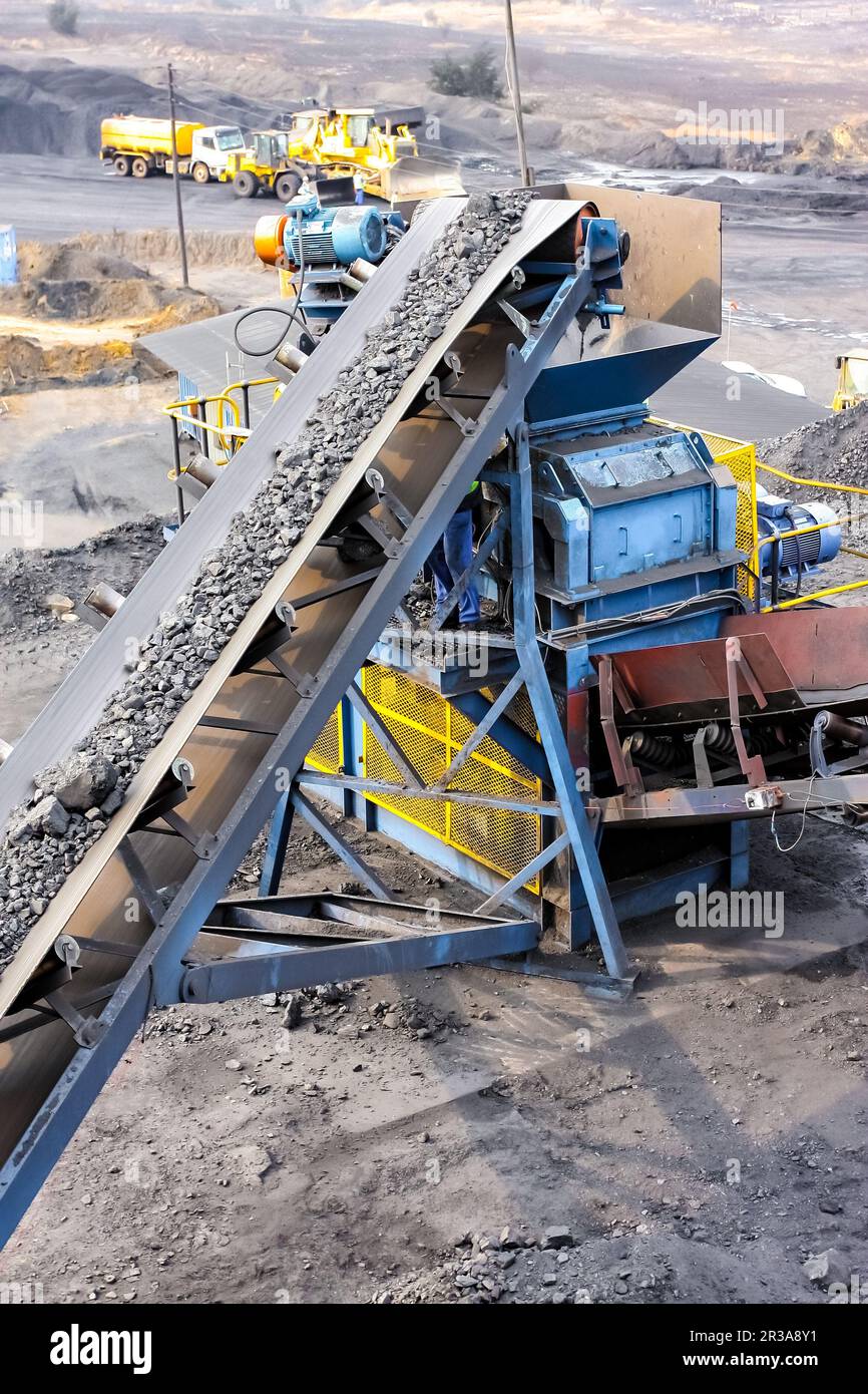 Coal conveyor belt on hi-res stock photography and images - Alamy