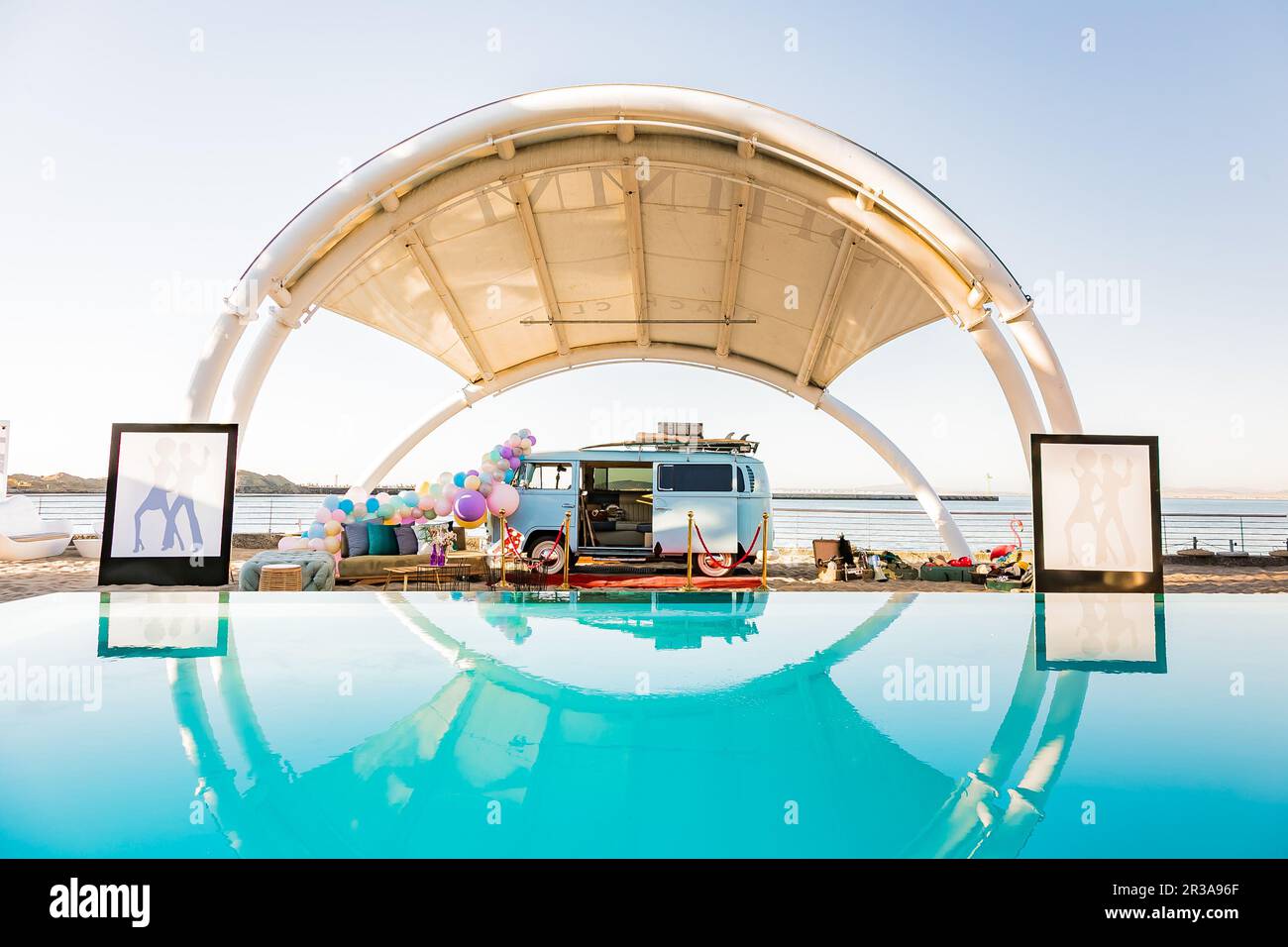 Infinity Pool at the Shimmy Beach Club at the V&A Waterfront Harbor ...