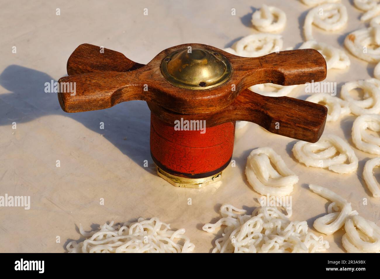Making of Wheat Kurdai or kurawadi (String Papad), Kurdai are produced ...