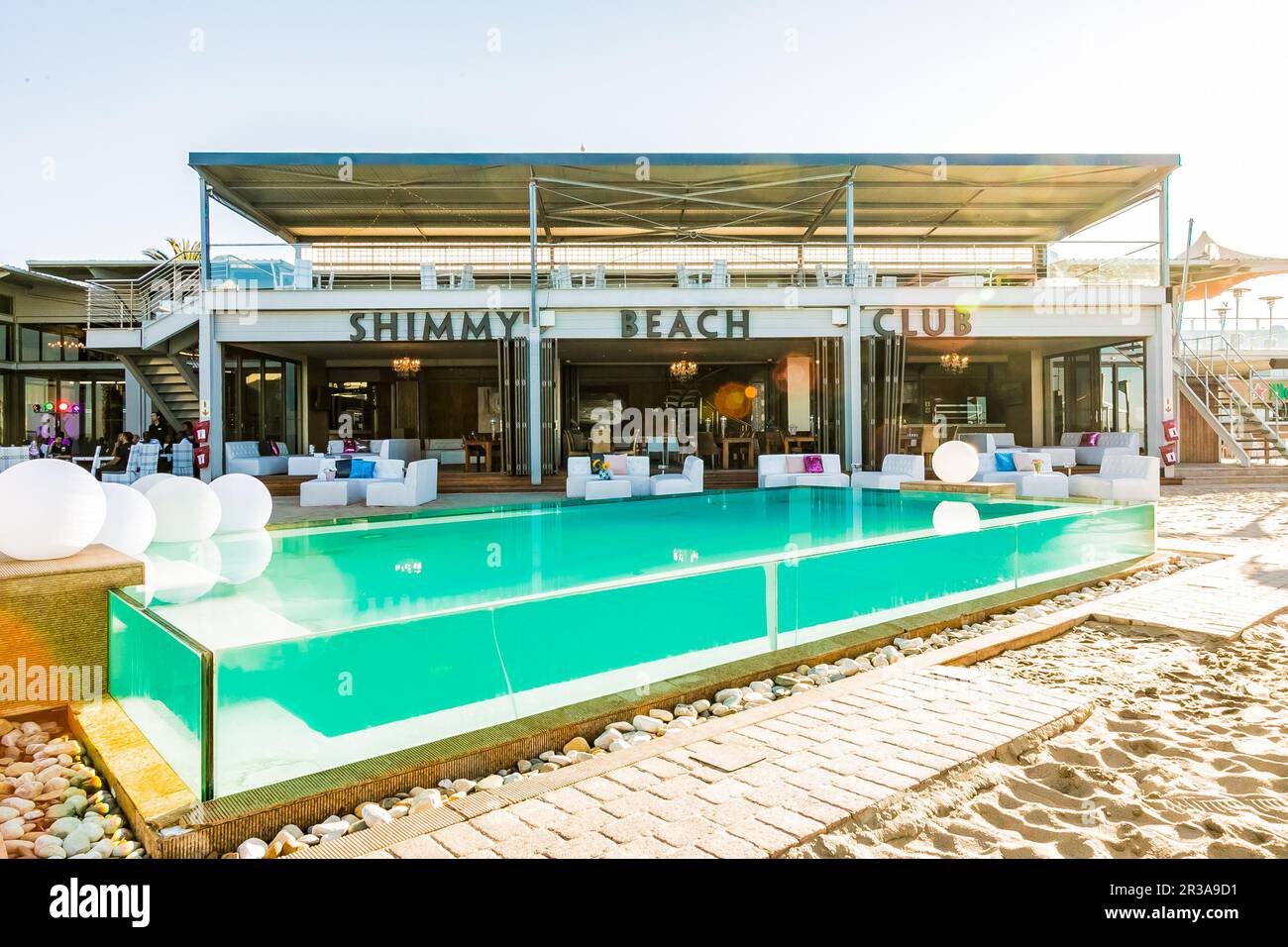 Infinity Pool at the Shimmy Beach Club at the V&A Waterfront Harbor ...