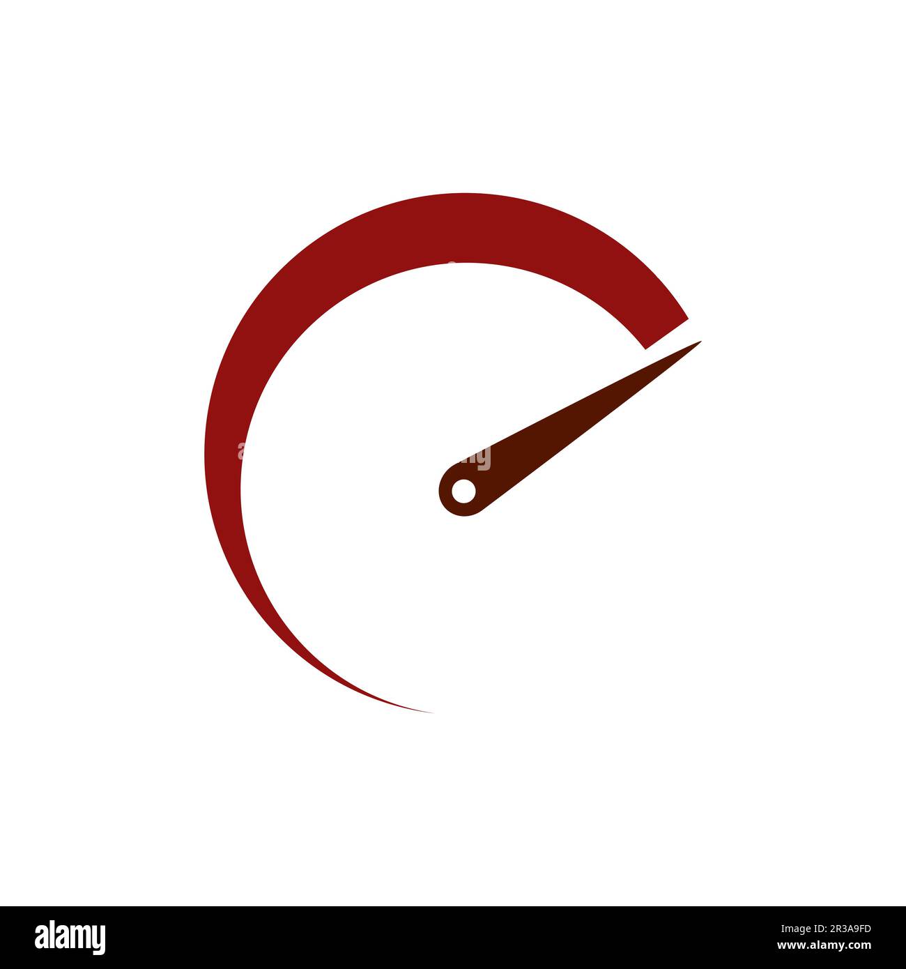 Auto Speedometer Or Business Speedometer Icon Template Isolated Vector Illustration Stock