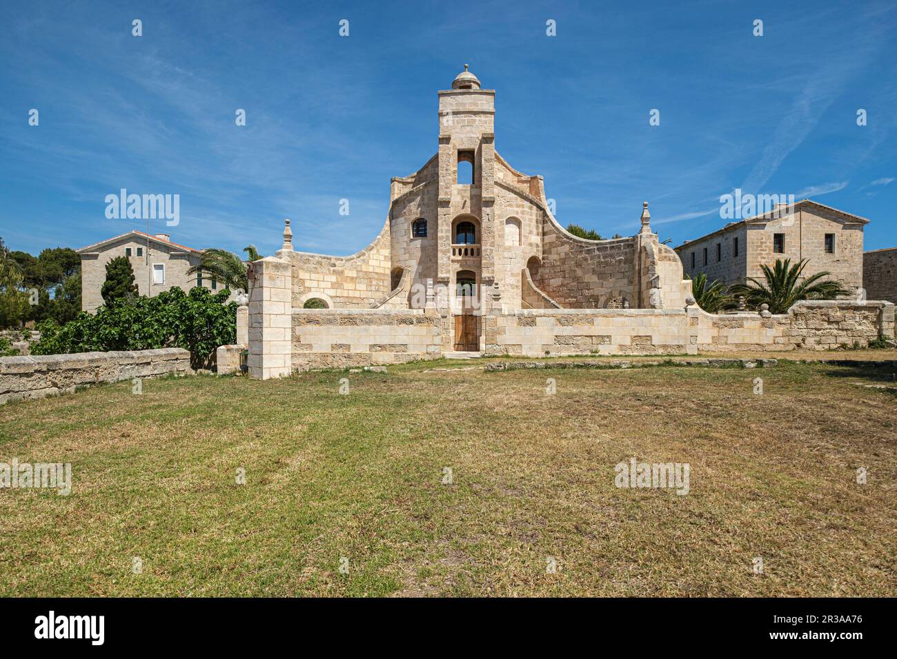 central watchtower, Lazareto de Mahón, Peninsula de San Felipet, port ...