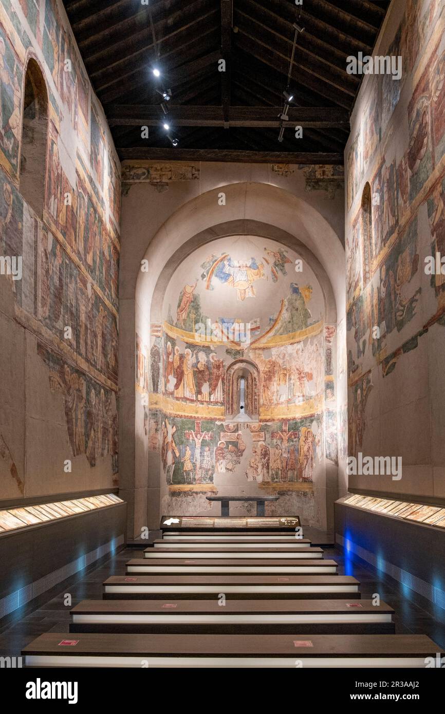 mural paintings of Ruesta, 12th century, fresco torn and transferred to ...
