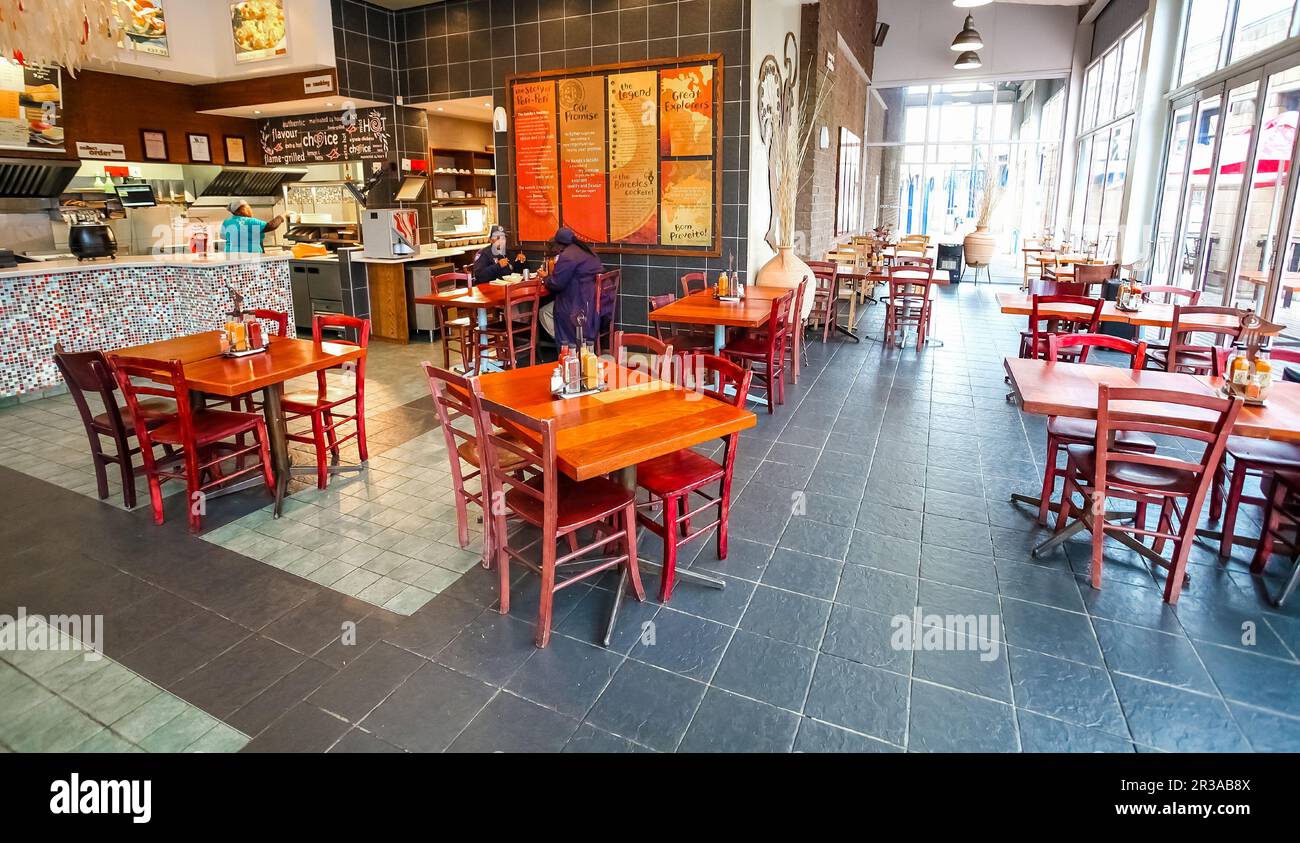 Interior of Fast Food Take Out Restaurant in a Mall Stock Photo - Alamy