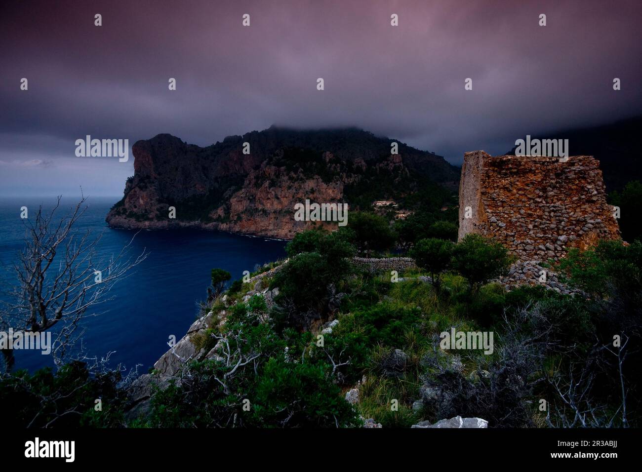 Torre des Morro des Forat y Punta de sa Corda.Cala Tuent.Escorca.Sierra ...