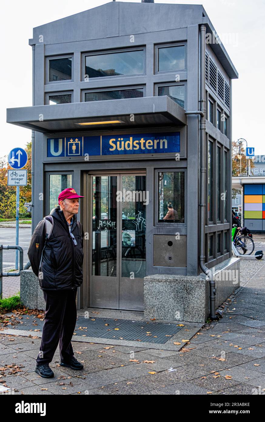 U Südstern Underground U-Bahn railway station on the U7 line, Kreuzberg ...