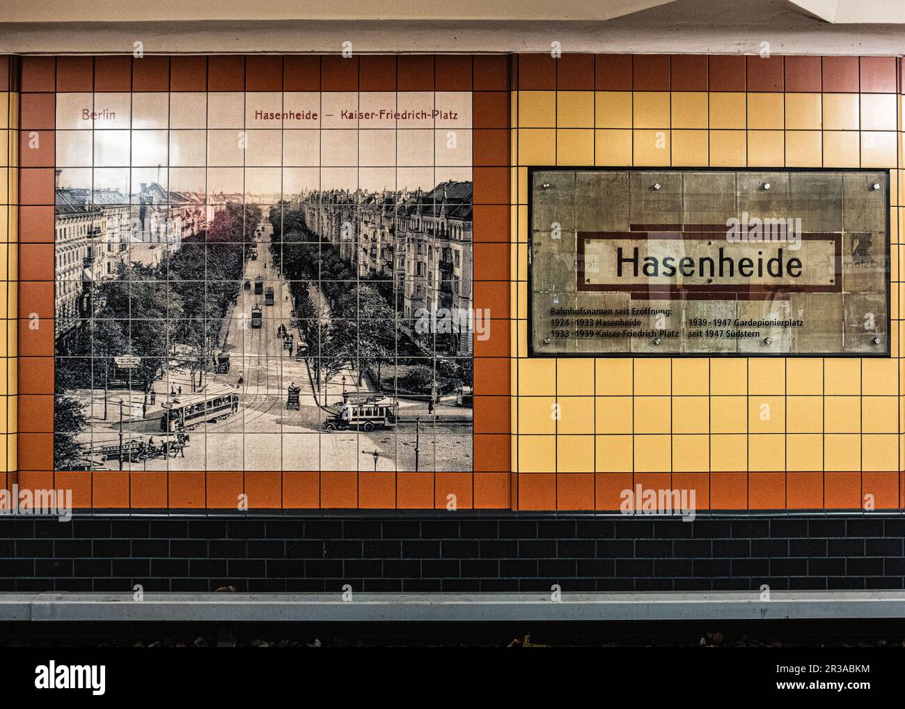 U Südstern Underground U-Bahn railway station on the U7 line, Kreuzberg ...