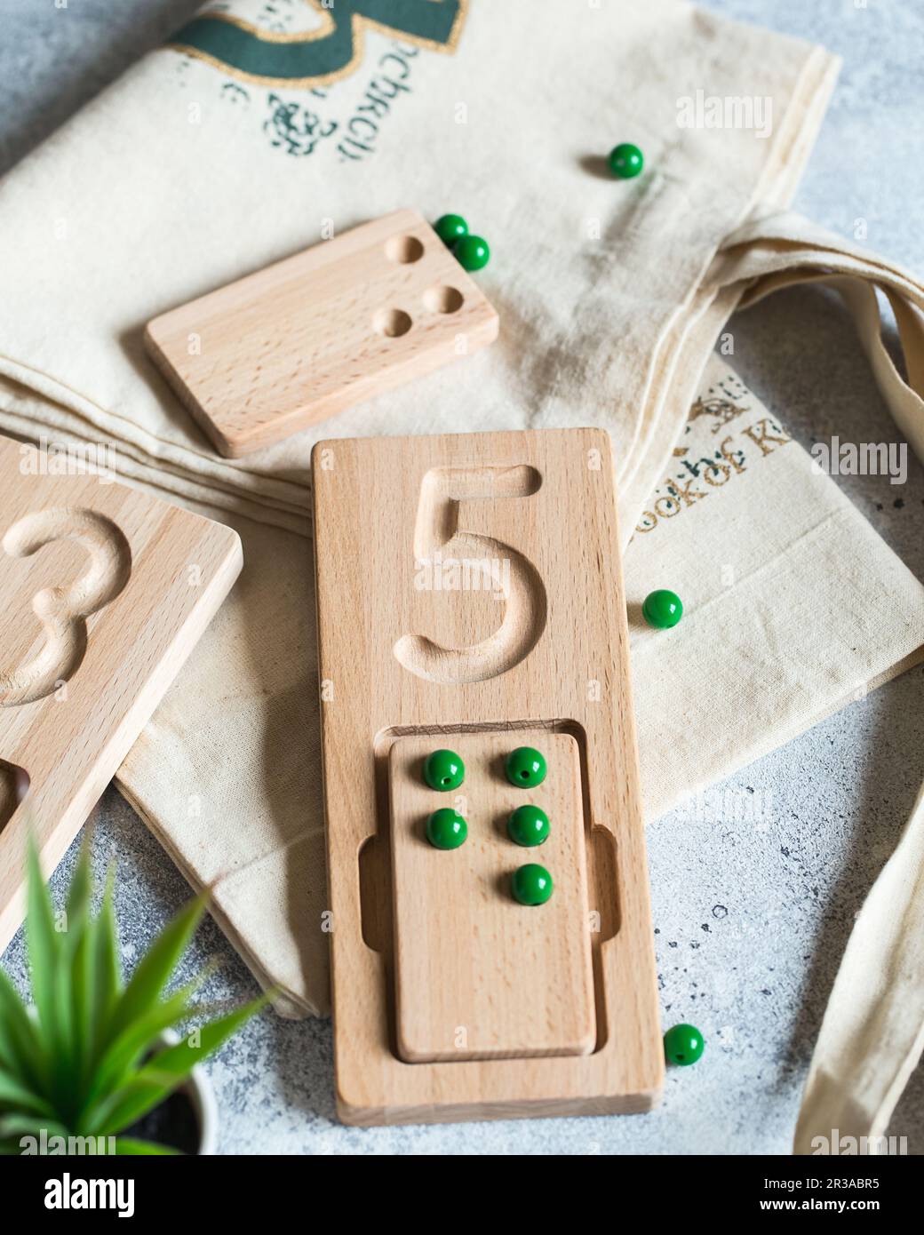 Wooden counting and writing trays - learning resource for educating ...