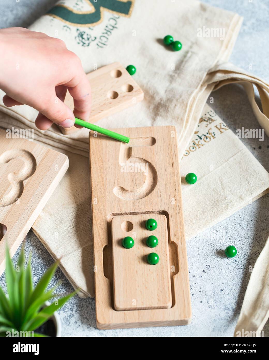 Wooden counting and writing trays - learning resource for educating ...