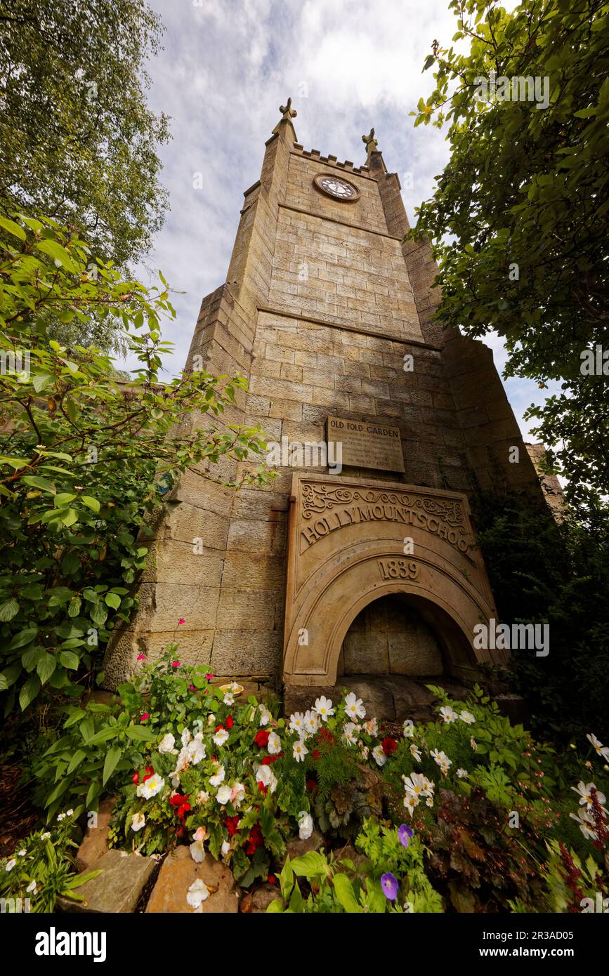 Holly Mount School Monument, Rawtenstall, Rossendale, Lancashire Stock ...