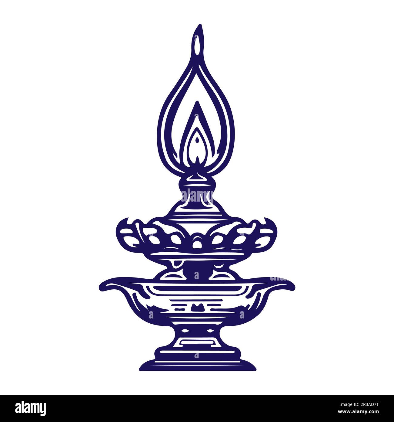 Traditional Oil Lamp Clip Art
