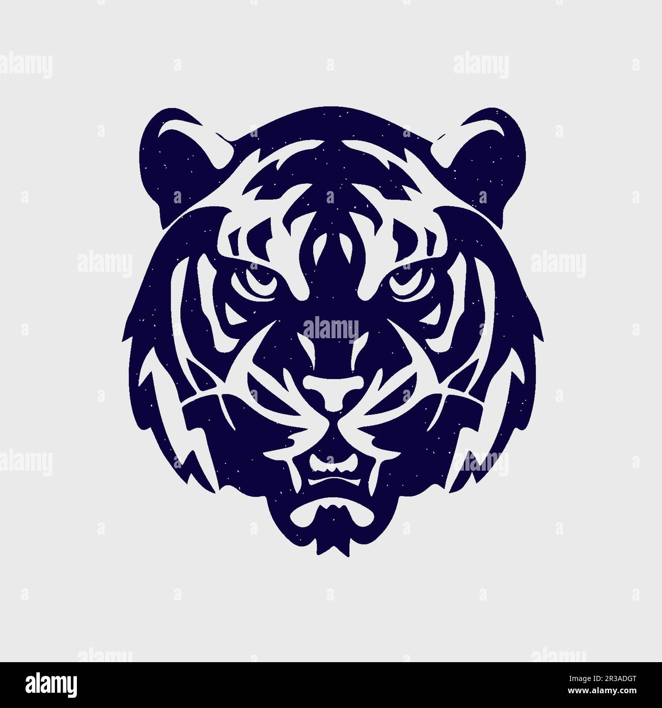 Tiger head logo line hi-res stock photography and images - Alamy