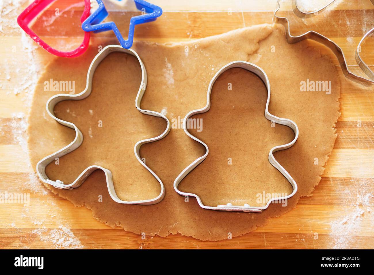 Gingerbread man mould. Homemade gingerbread cookies, forms and baking ...