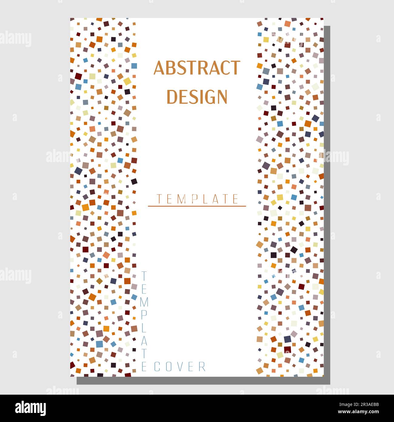 A scattering of squares. Template for the cover, book, poster, banner ...