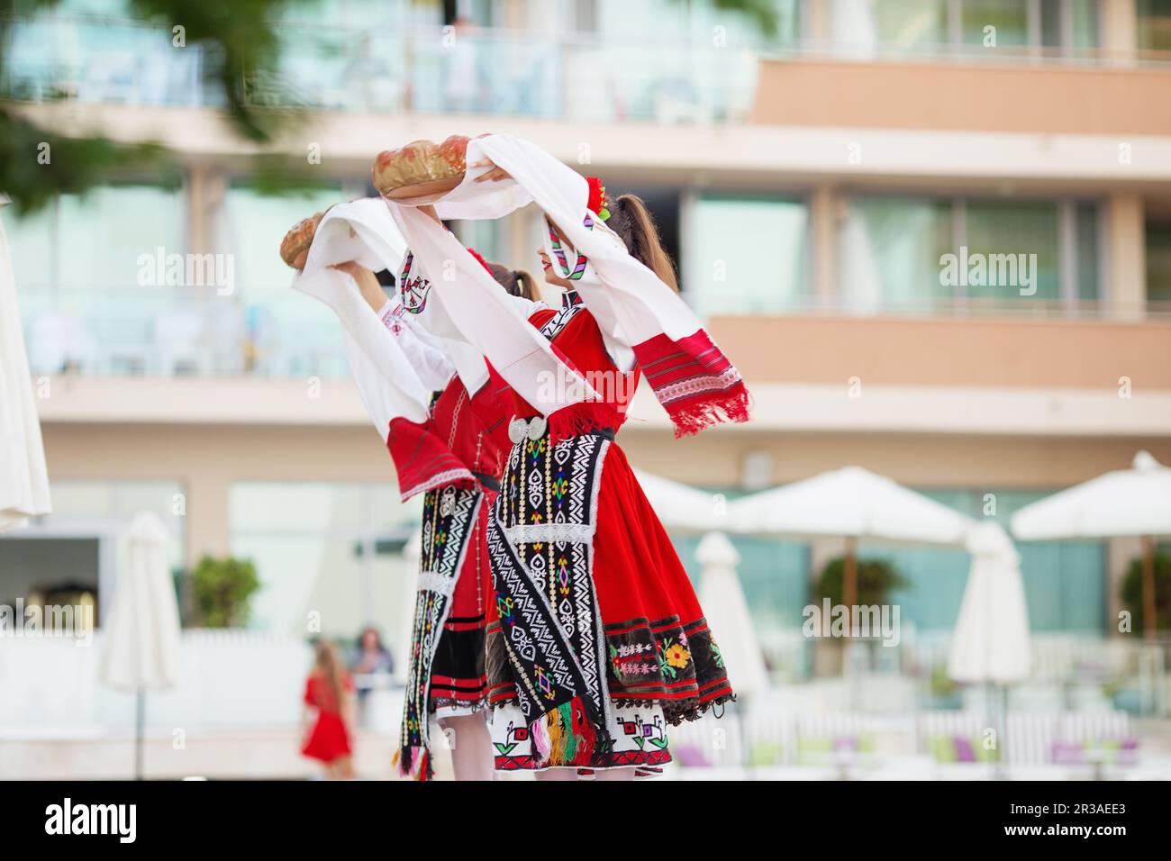 Bulgaria folk dance stage hi-res stock photography and images - Alamy