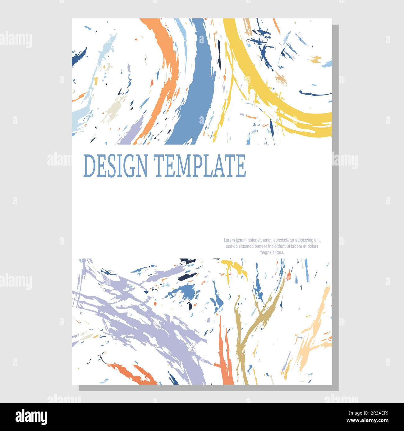 A unique layout of corporate design for title pages, covers, books ...