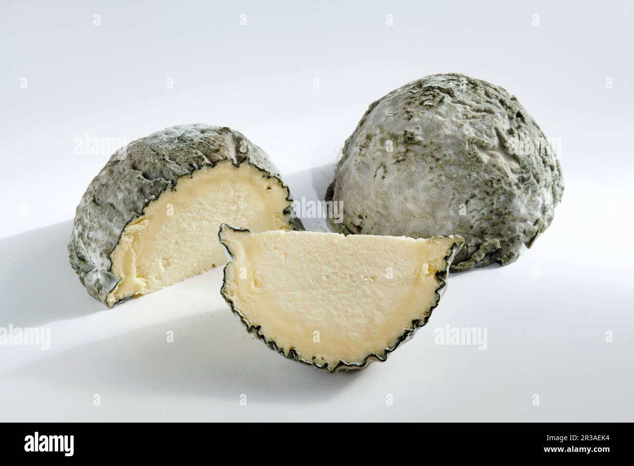Blue brain egg (cow's milk cheese with blue mold, Switzerland Stock ...