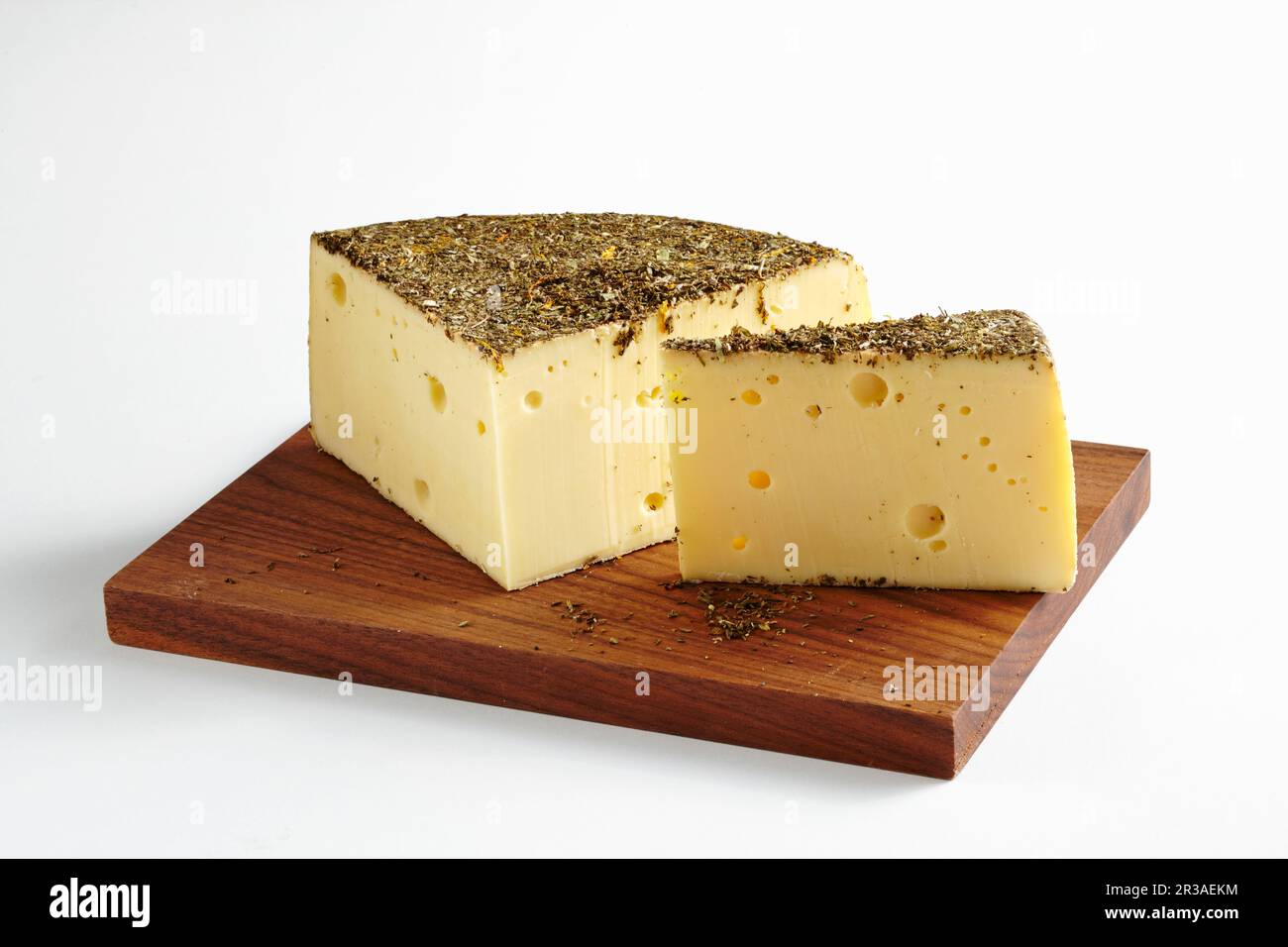 Zillertal hay cheese (cheese from raw cow's milk, Austria Stock Photo ...