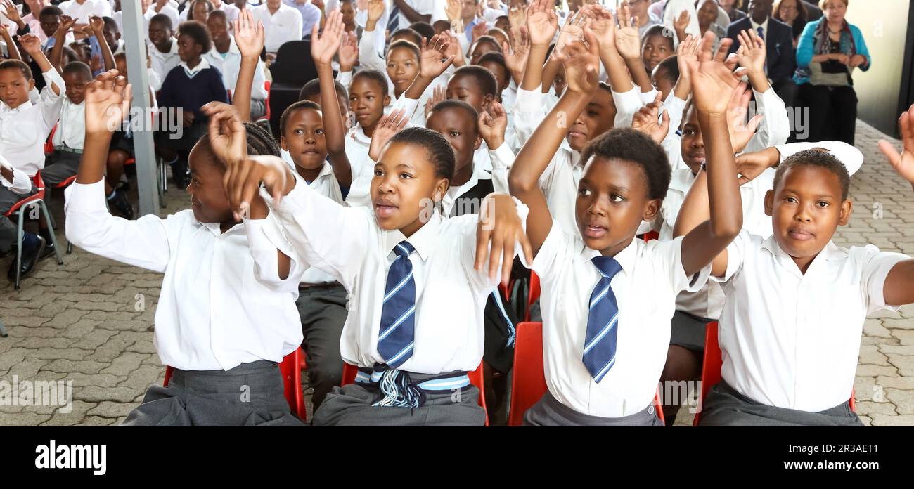 African Children in Primary School Classroom Stock Photo - Alamy