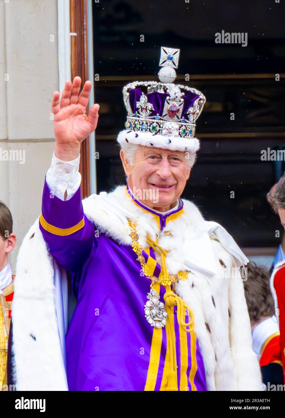 London, UK. 06th May, 2023. King Charles III during appearance on the ...