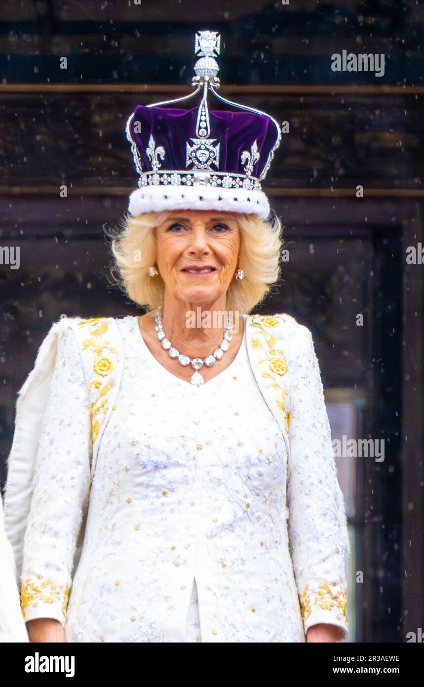 London, UK. 06th May, 2023. Queen Consort Camilla during appearance on ...