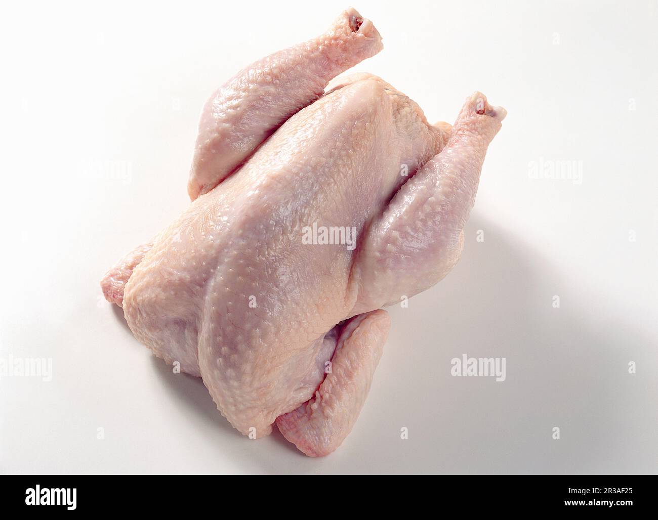 Whole Raw Chicken Tied; Spices Stock Photo - Alamy