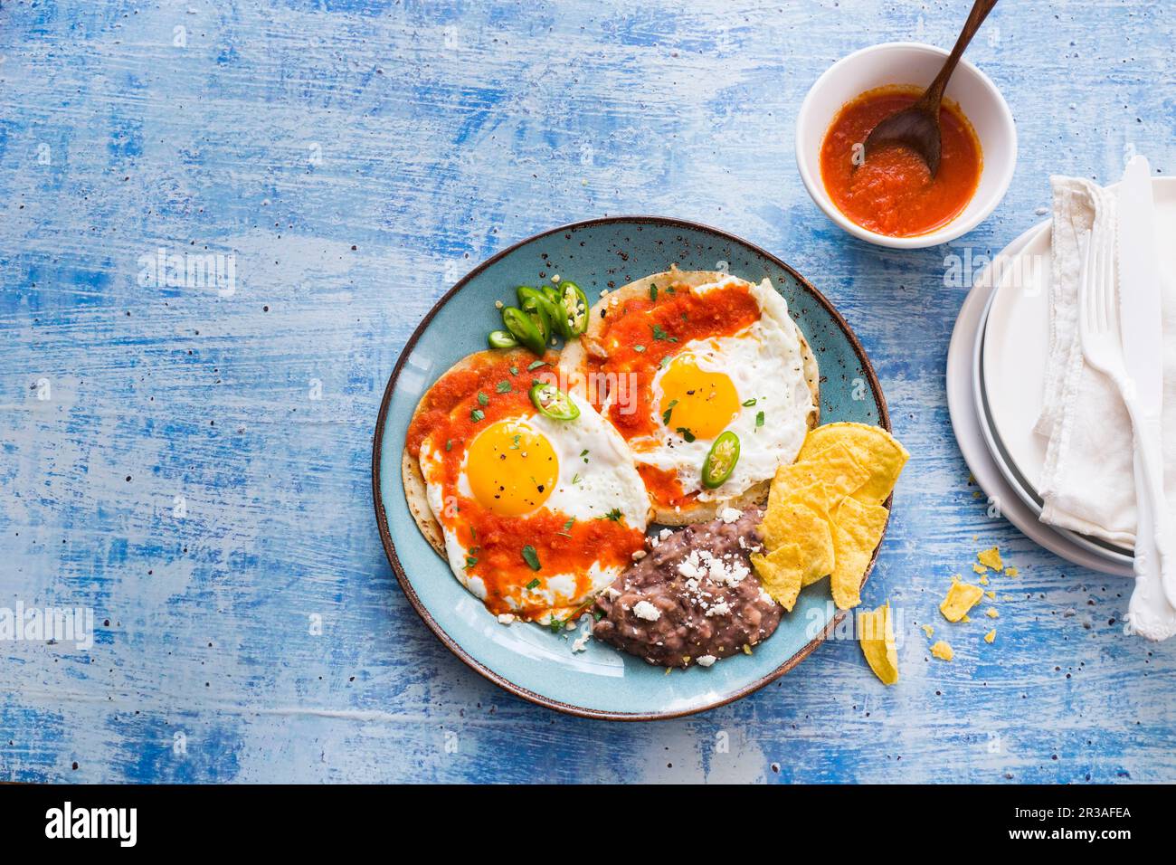 Huevos Rancheros (breakfast dish, Mexico Stock Photo - Alamy