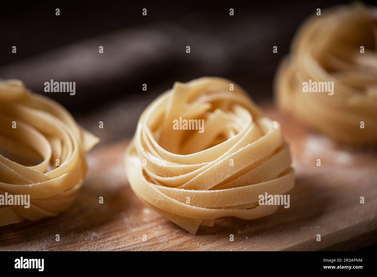 Home-made ribbon pasta Stock Photo - Alamy