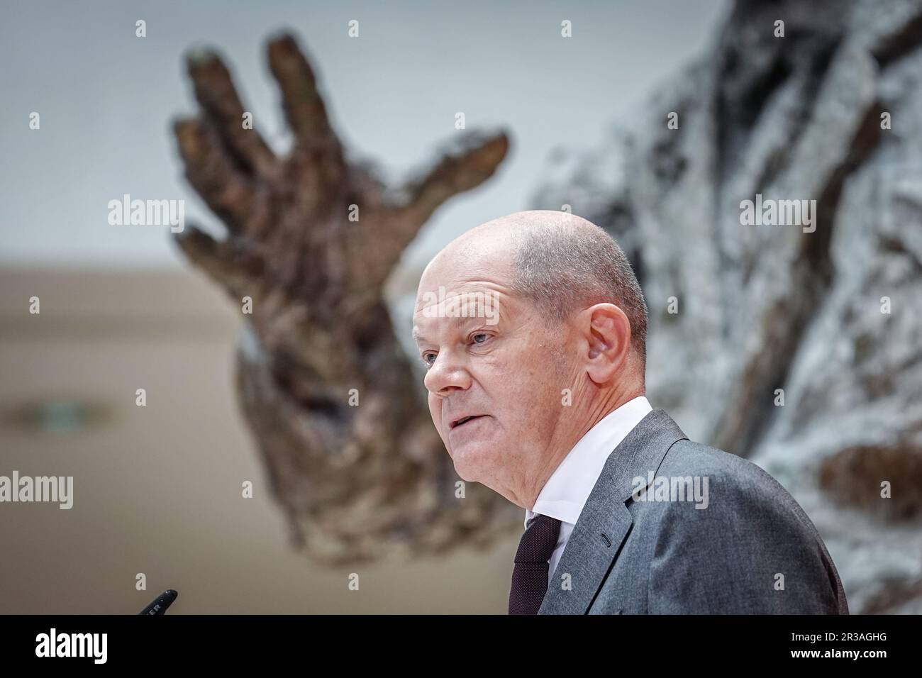 Berlin, Germany. 23rd May, 2023. German Chancellor Olaf Scholz (SPD ...