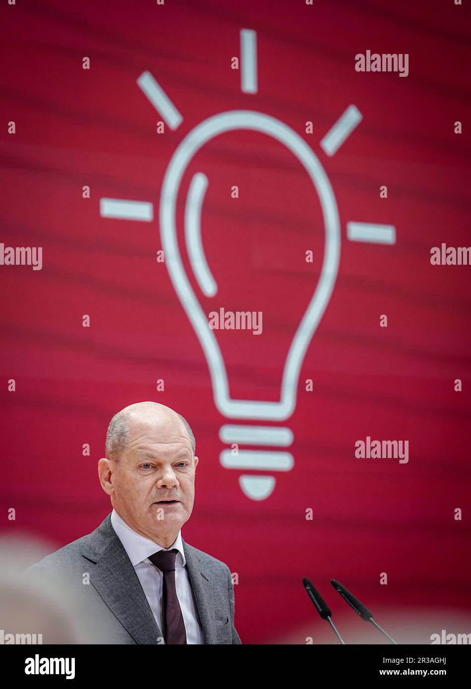 Berlin, Germany. 23rd May, 2023. German Chancellor Olaf Scholz (SPD ...