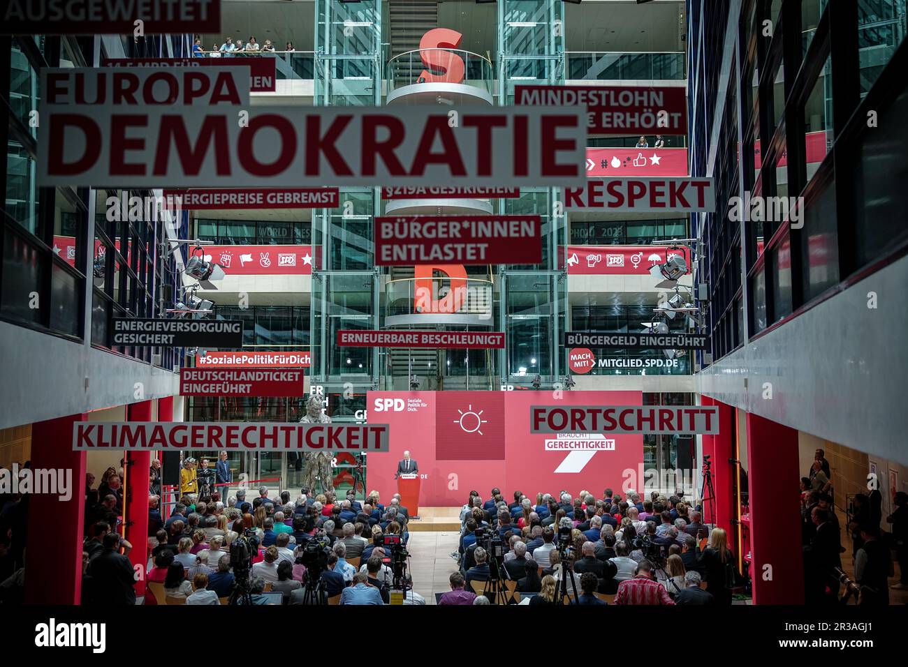 Berlin, Germany. 23rd May, 2023. German Chancellor Olaf Scholz (SPD ...