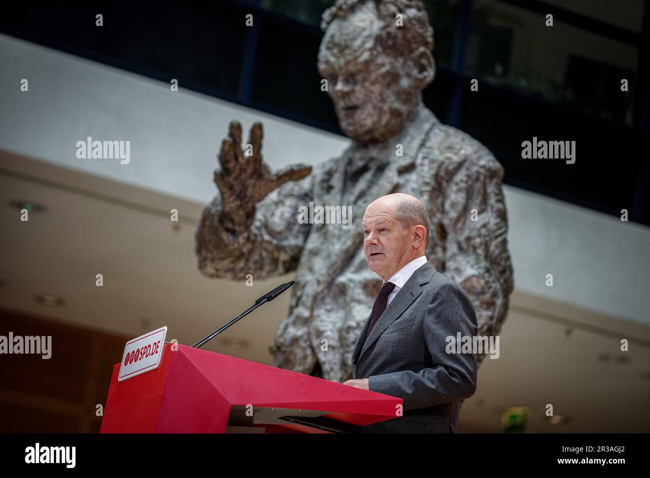 Berlin, Germany. 23rd May, 2023. German Chancellor Olaf Scholz (SPD ...