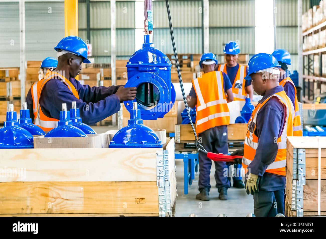 Industrial Valve Manufacturing and Assembly Factory Stock Photo - Alamy