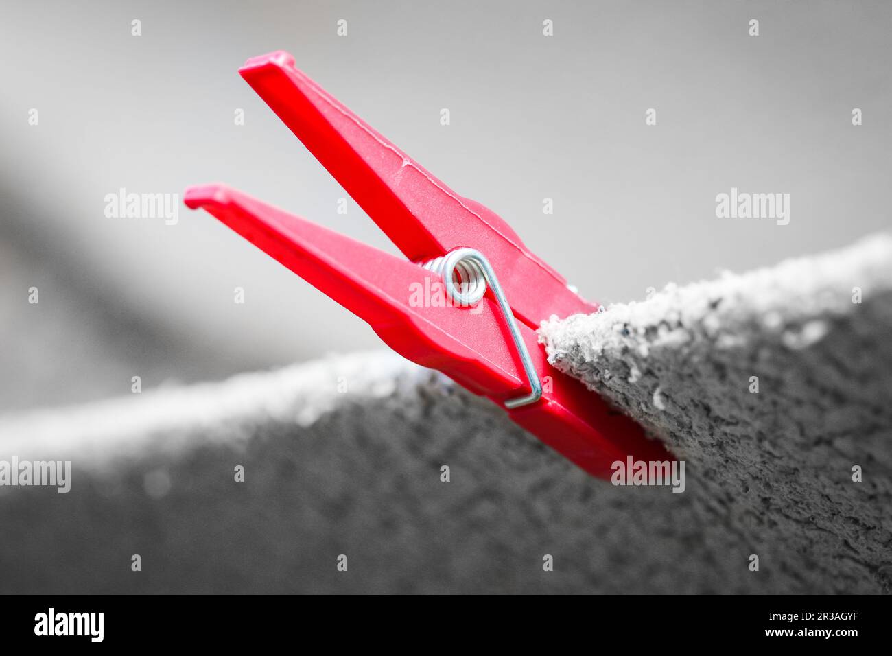 Red clothes peg Stock Photo - Alamy