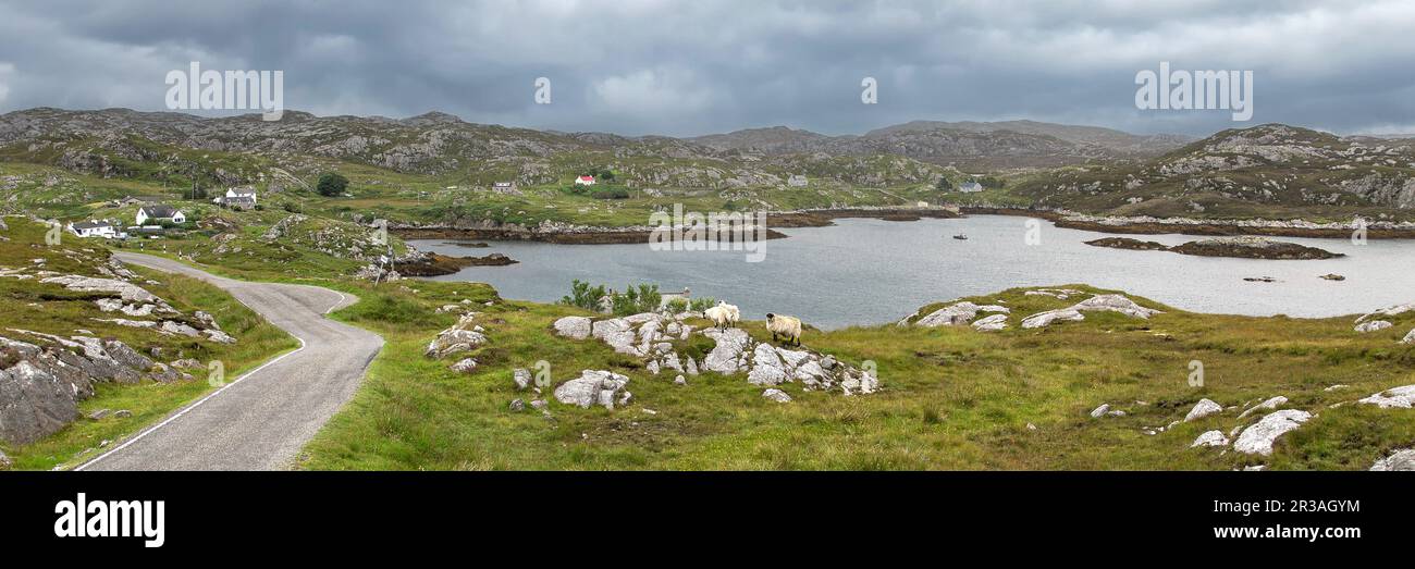 The Golden Road of Harris at Loch Ghreosabhagh or Grosebay, Greosabhagh ...