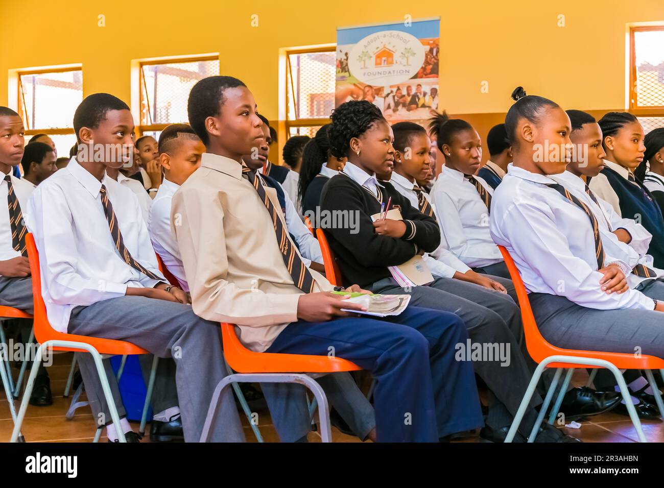 African High School students in a classroom Stock Photo - Alamy