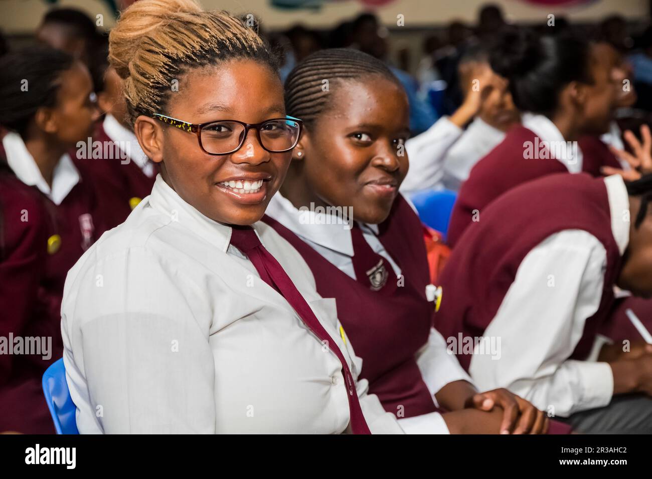 African primary school children sitting in a classroom Stock Photo - Alamy