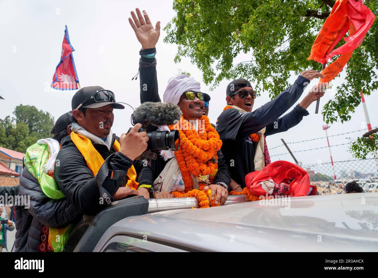 Hari Budha Magar, former Gurkha veteran and double amputee climber who scaled Mount Everest, is ...