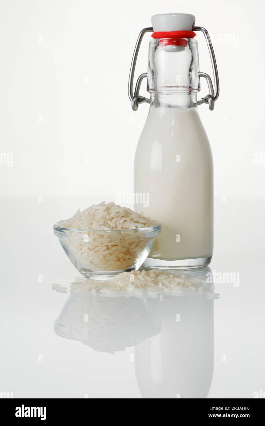 Rice and a rice drink Stock Photo - Alamy