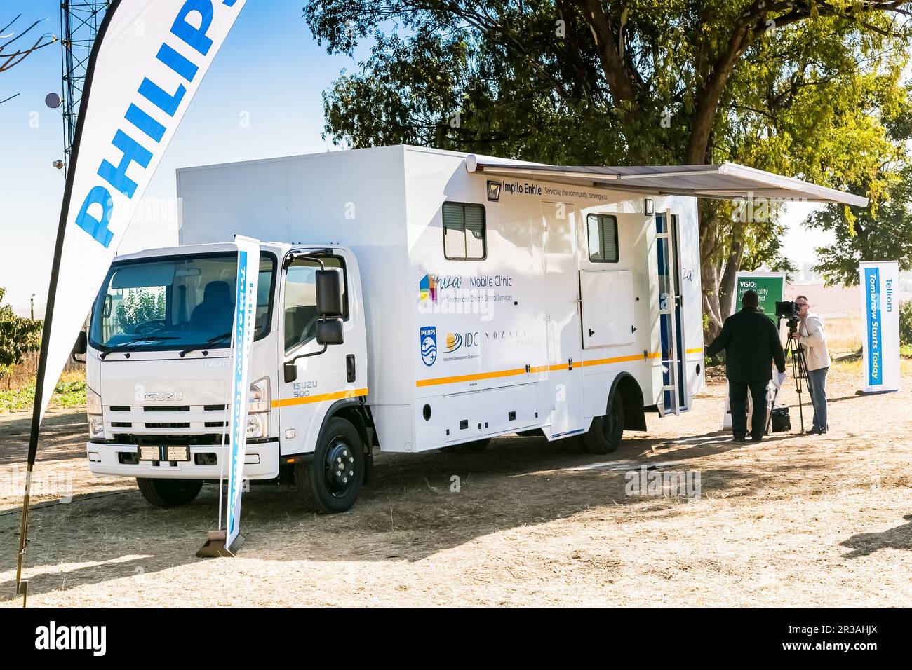 Exterior of a Mobile Clinic on a truck Stock Photo - Alamy