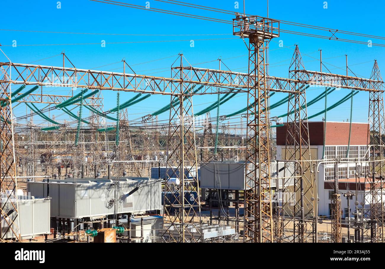 Electric Power Distribution Plant Facility Stock Photo - Alamy