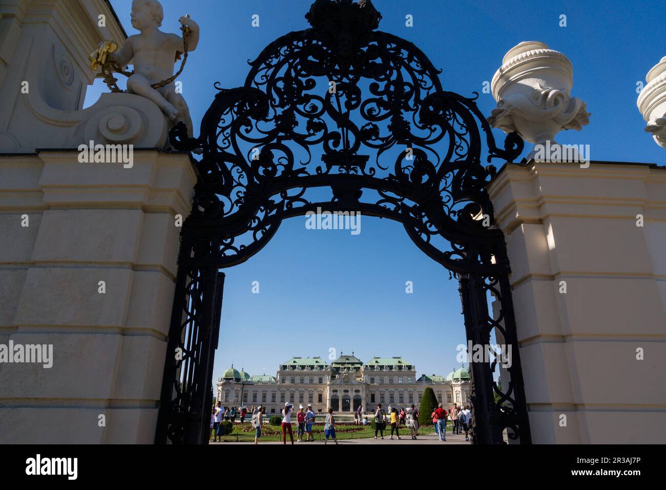 Palacio Belvedere , estilo barroco, construido entre 1714 y 1723 para ...