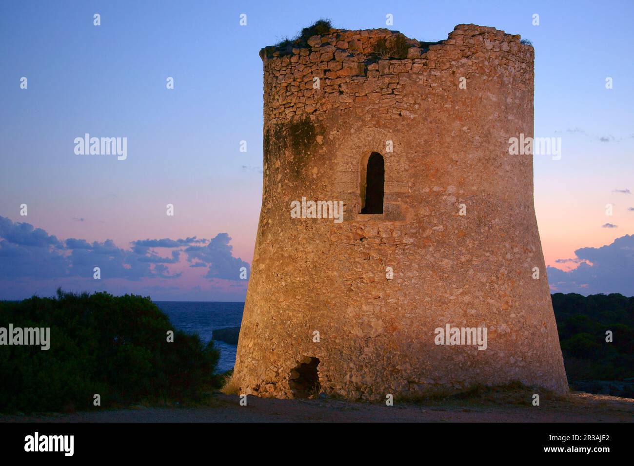 Cala Pi Tower (16th-17th century).Llucmajor.Mallorca.Baleares.Spain ...