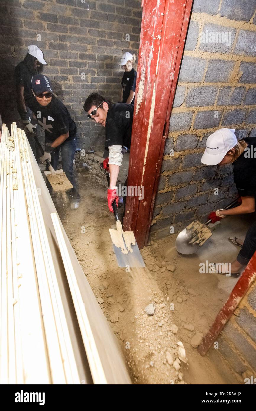 Diverse Community Outreach program helping to build a small affordable ...